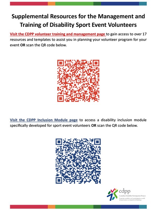 Parasport Ontario - Supplemental Resources